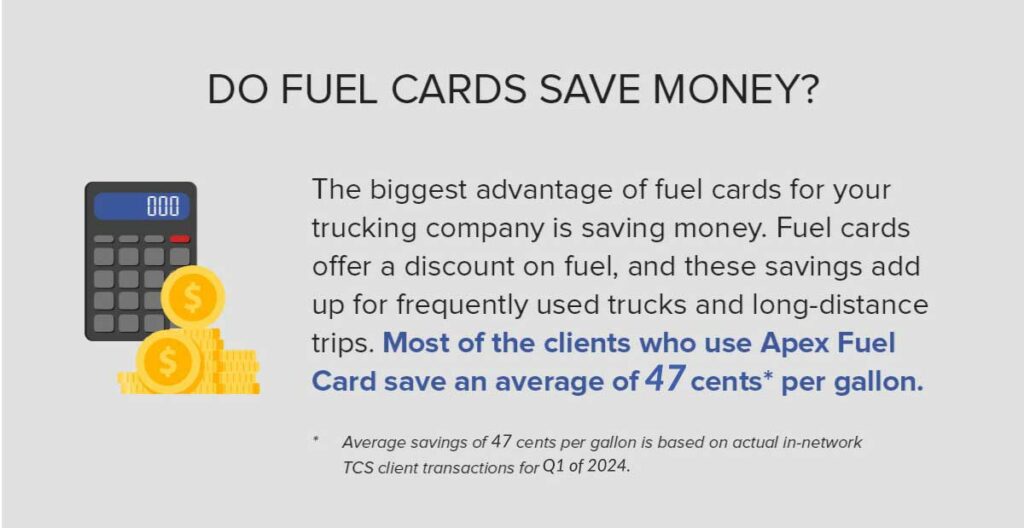 Apex Trucking Fuel Card | Save $0.48 Avg. Per Gallon | No Limits
